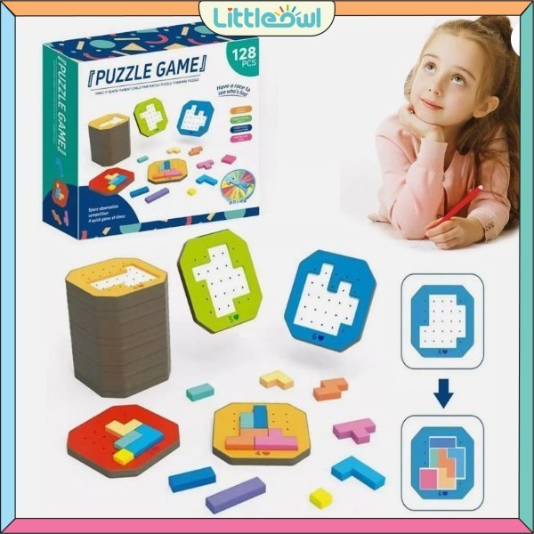 Colorful Foam Block Jigsaw Puzzle 3D Tangram Toy Puzzle Block Game ...