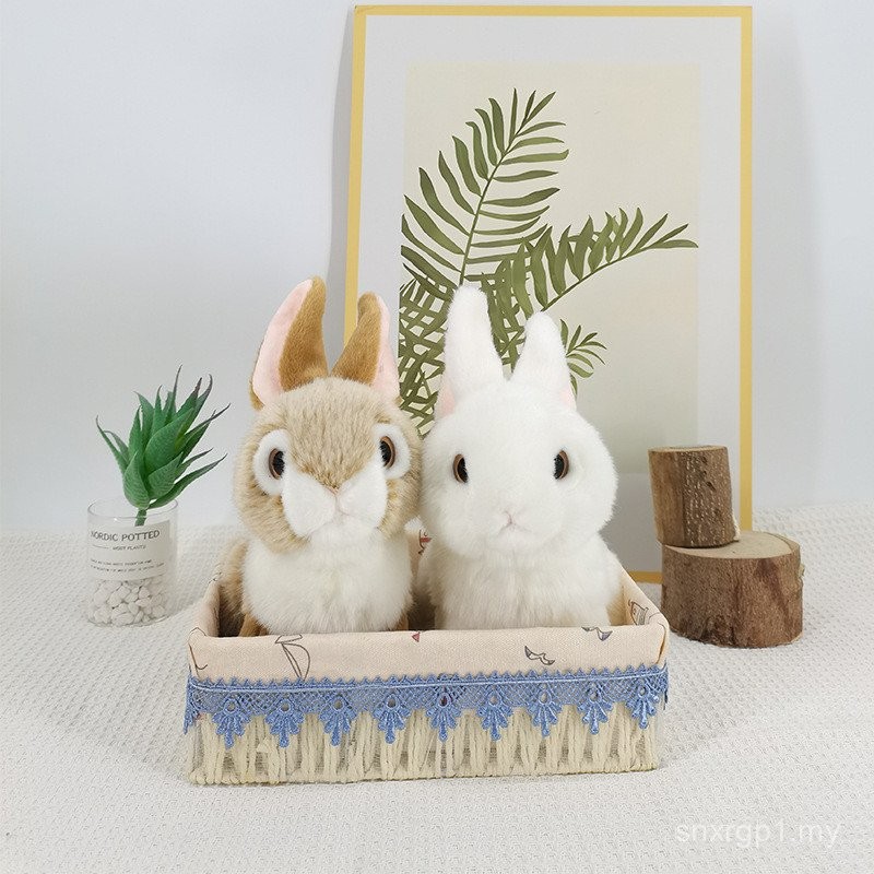 Mainan Anak Patung Arnab Putih Comel Boneka Binatang Tahun Anak Patung ...