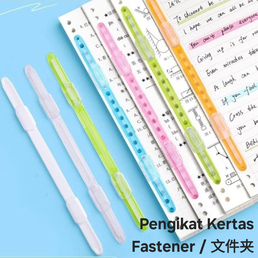 Klip Pengikat Kertas Plastik / Paper Fastener Plastic 12pcs/pack ...