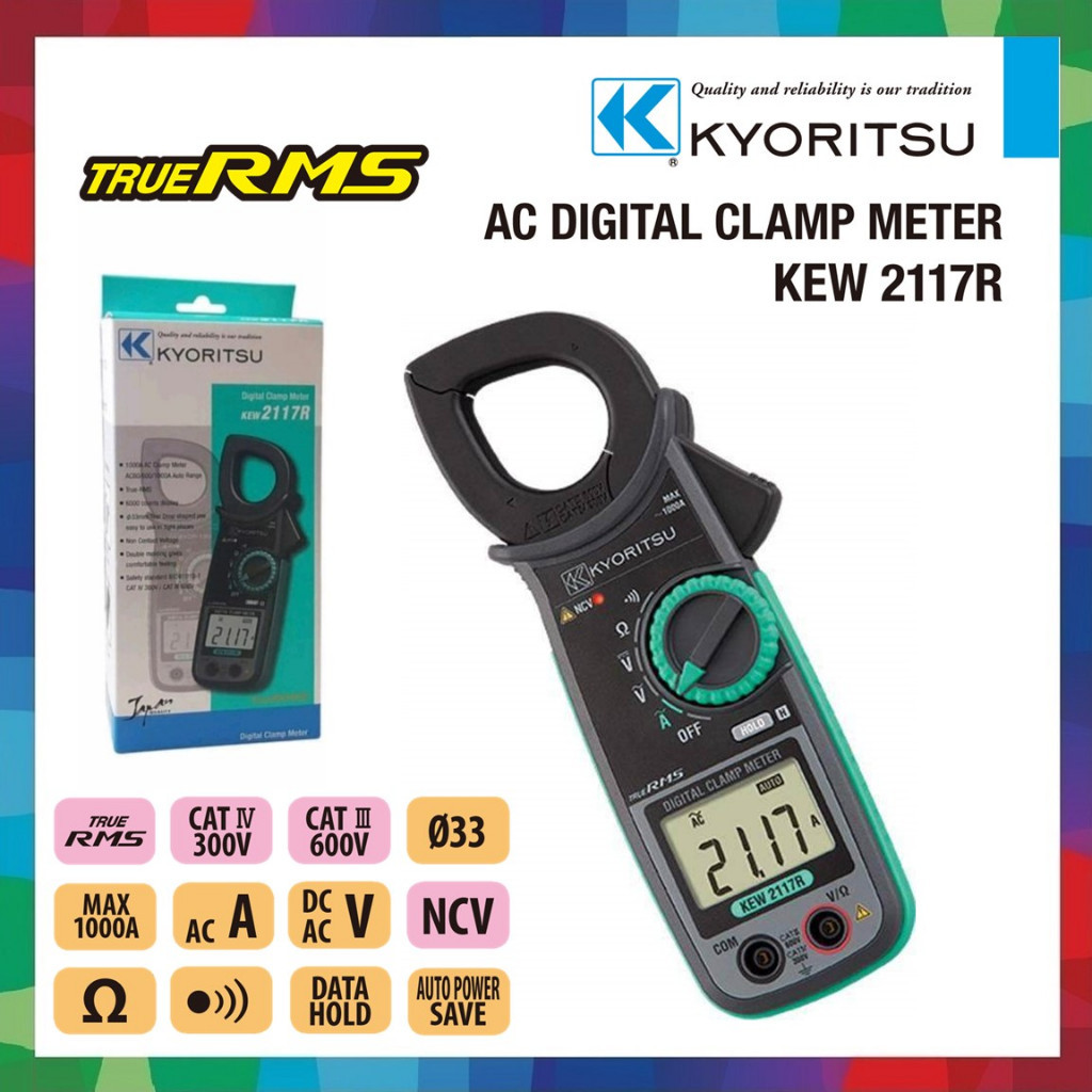 Kyoritsu Kew 2117R AC Digital Clamp Meter KEW2117R / AC Clamp Meter ...