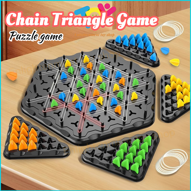 🎊Chain Triangle Game Triggle Board Game Chain Puzzle Chess Game ...
