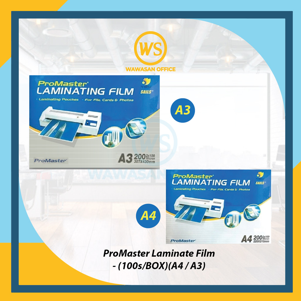 ProMaster Laminating Film 100 micron / Laminate Film / Plastik Laminate ...