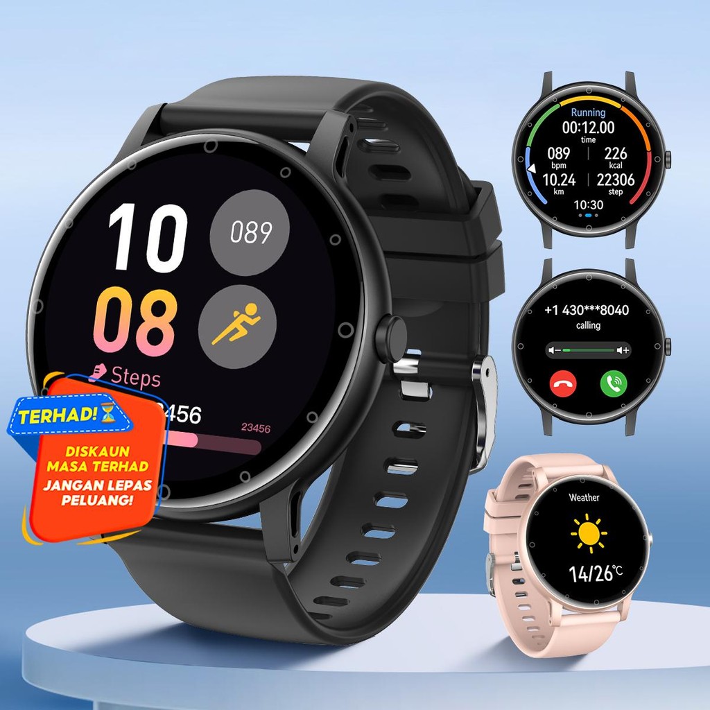 Unisex Sports Smartwatch Wireless Calls Step Distance Tracker Music ...
