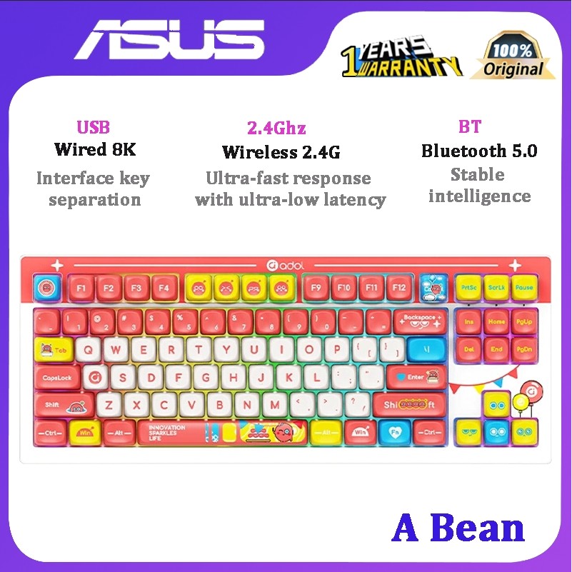 Asus A-Bean Tri-mode magnetic Axis Mechanical Keyboard 8k | Shopee Malaysia
