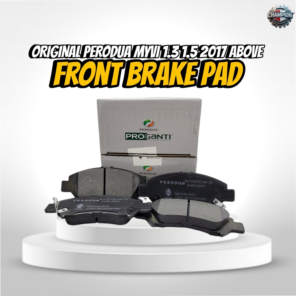 PERODUA BRAKE PAD FRONT FOR PERODUA MYVI 3RD GEN 1.3 1.5 2017 ABOVE ...
