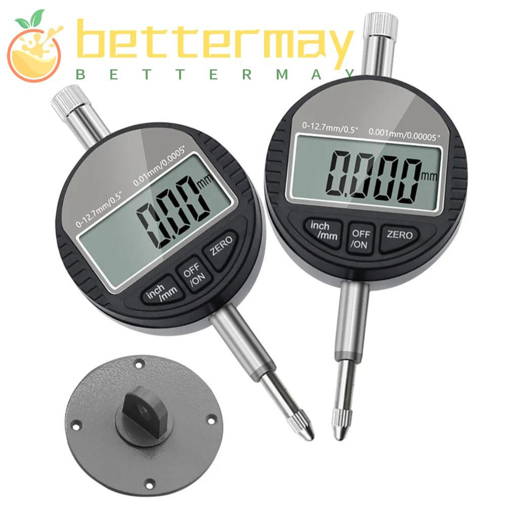 BETTER-MAYSHOW Dial Test Indicator, 0.01/0.001mm 0-12.7mm Digital Dial ...