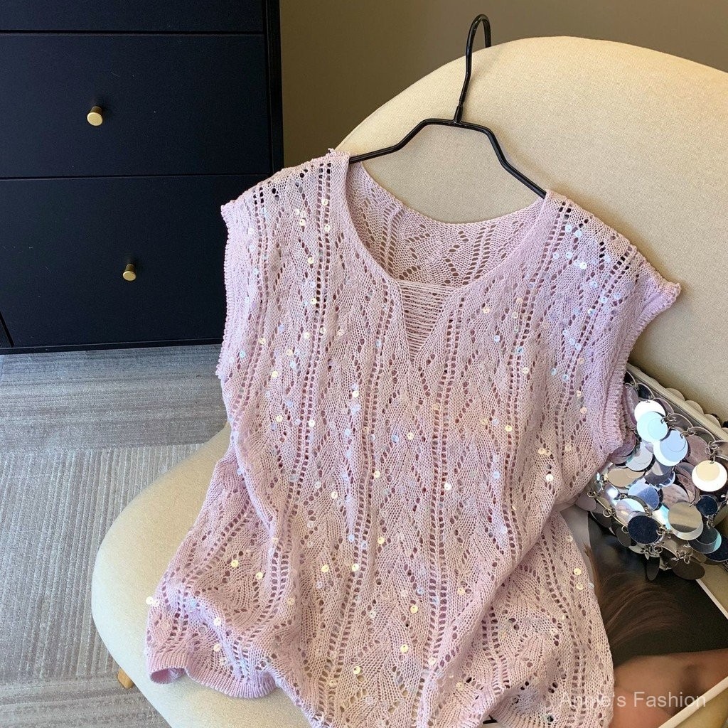 Barong Blouse - Modern Filipiniana Lace Crochet with Sequins | Shopee ...