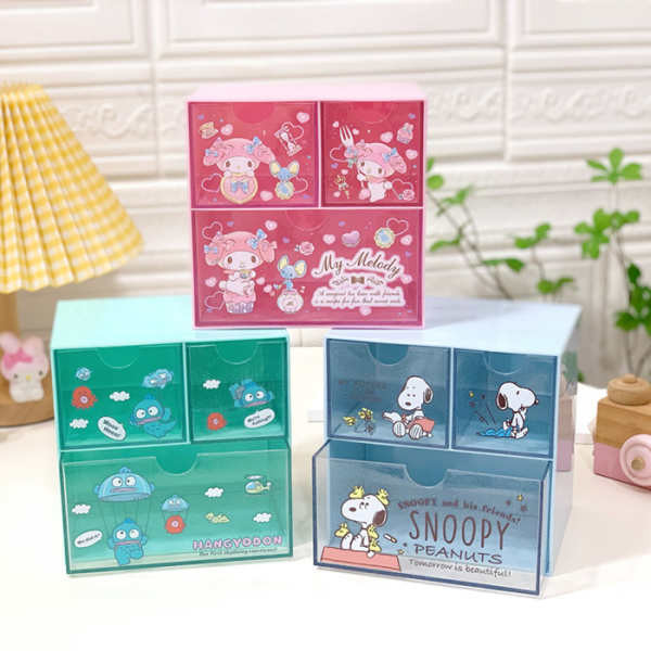 office organizer cute desk decoration Kotak laci desktop jantung gadis ...