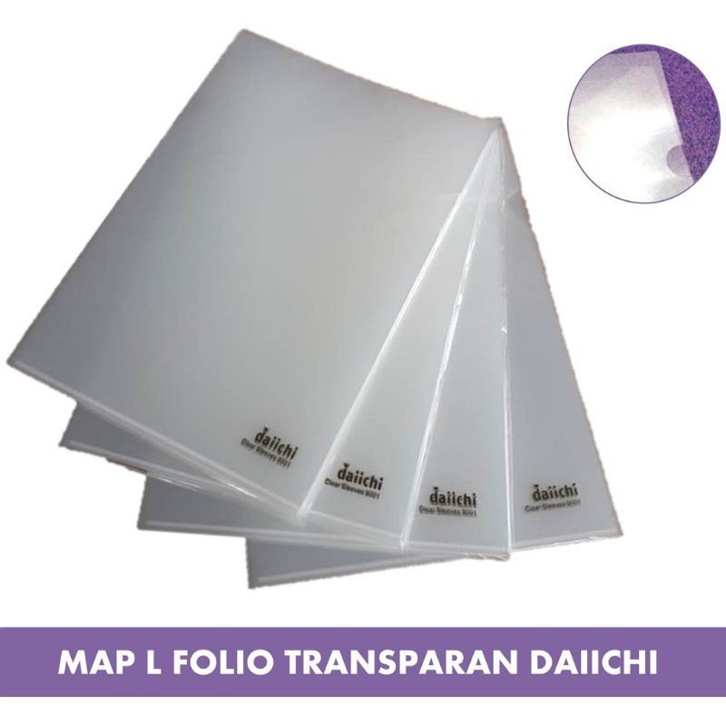 Folder L/Clear Sleeves Transparent Daiichi A4 And F4 (1pack/12pcs ...