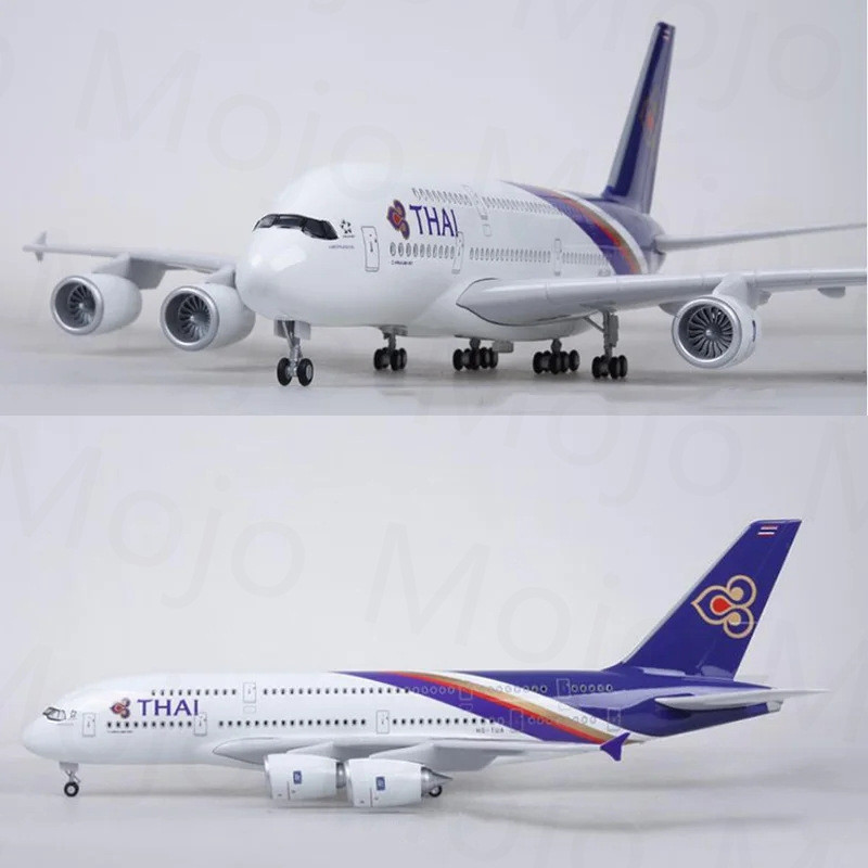 Hiasan Model Pesawat 1:160 Thai Airways 380 Thai Airways Airbus A380 ...