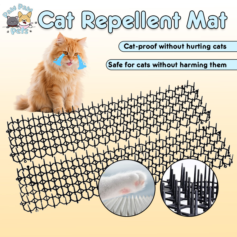 Animal Repel Mat Spike Scat Anti Climb Cat Spike Mat Tikar kalis duri ...