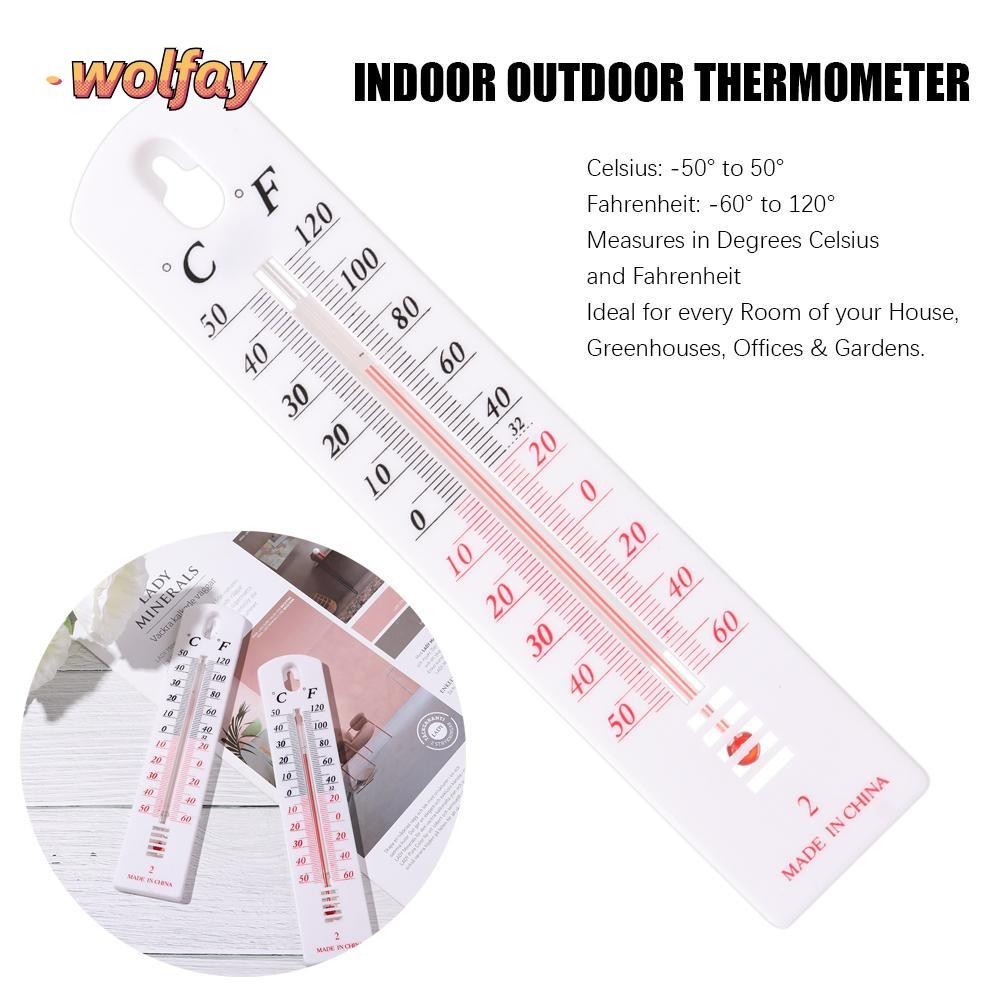 WOLFAY Thermometer Accurate Office Room Durable Temp Meter | Shopee ...