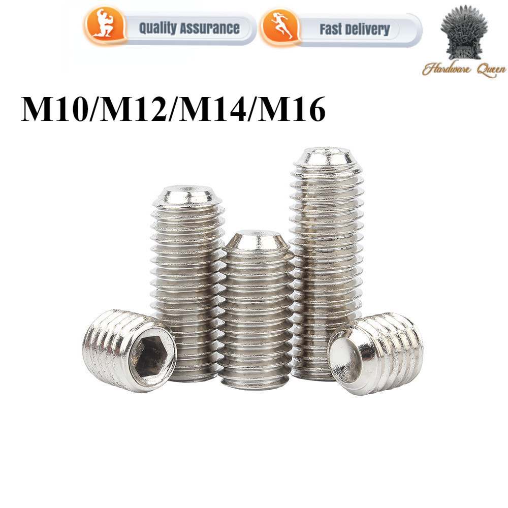 [1QN4] Tightened Hexagon Socket Screw SUS304 Concave Screw Headless Screw M10/M12/M14/M16 ...