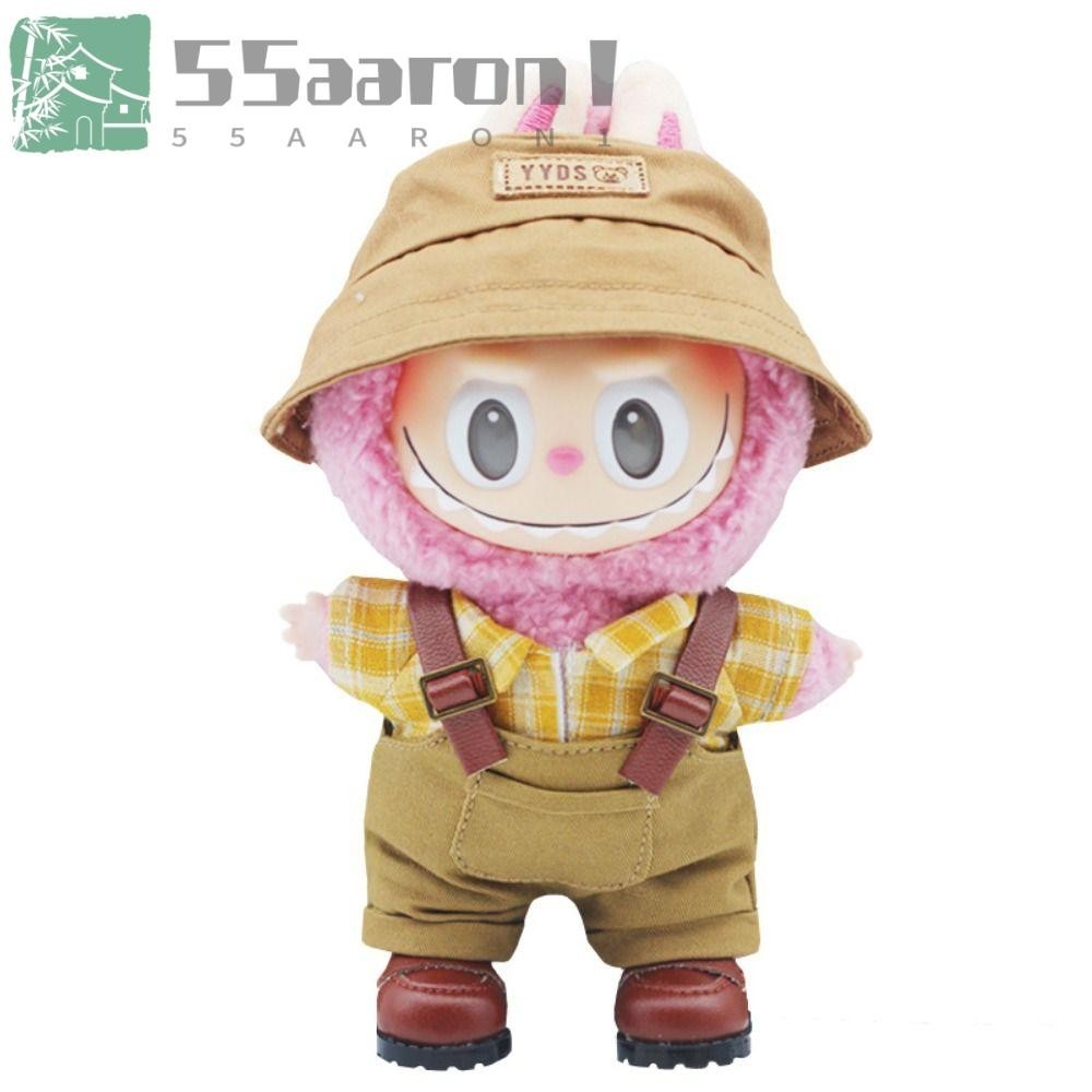 AARON1 Labubu Doll's Clothes, Cowboy Pants Hat 17cm Labubu Time Clothes ...