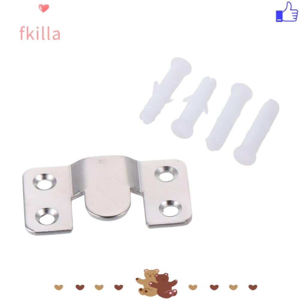 FKILLA1 2 Sets Flush Mount Bracket, Stainless Steel Heavy Duty ...