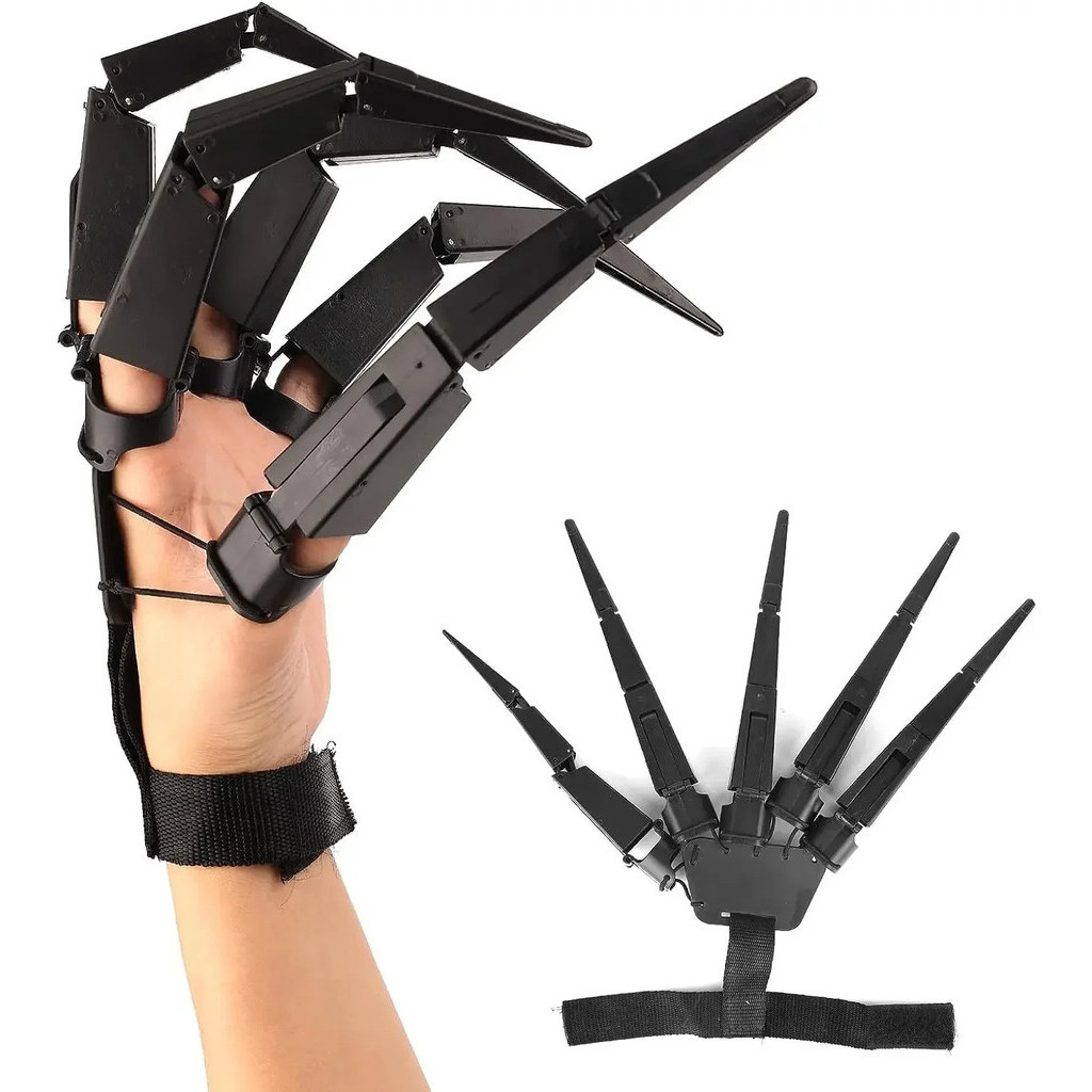 Halloween Articulated Fingers Scary Fake Fingers Skeleton Hand Cosplay Finger Glove Realistic ...