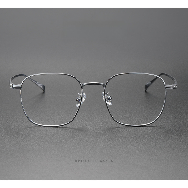 Ultra-light Glasses Frame Titanium Fashion Large Frame Eyeglasses Men ...