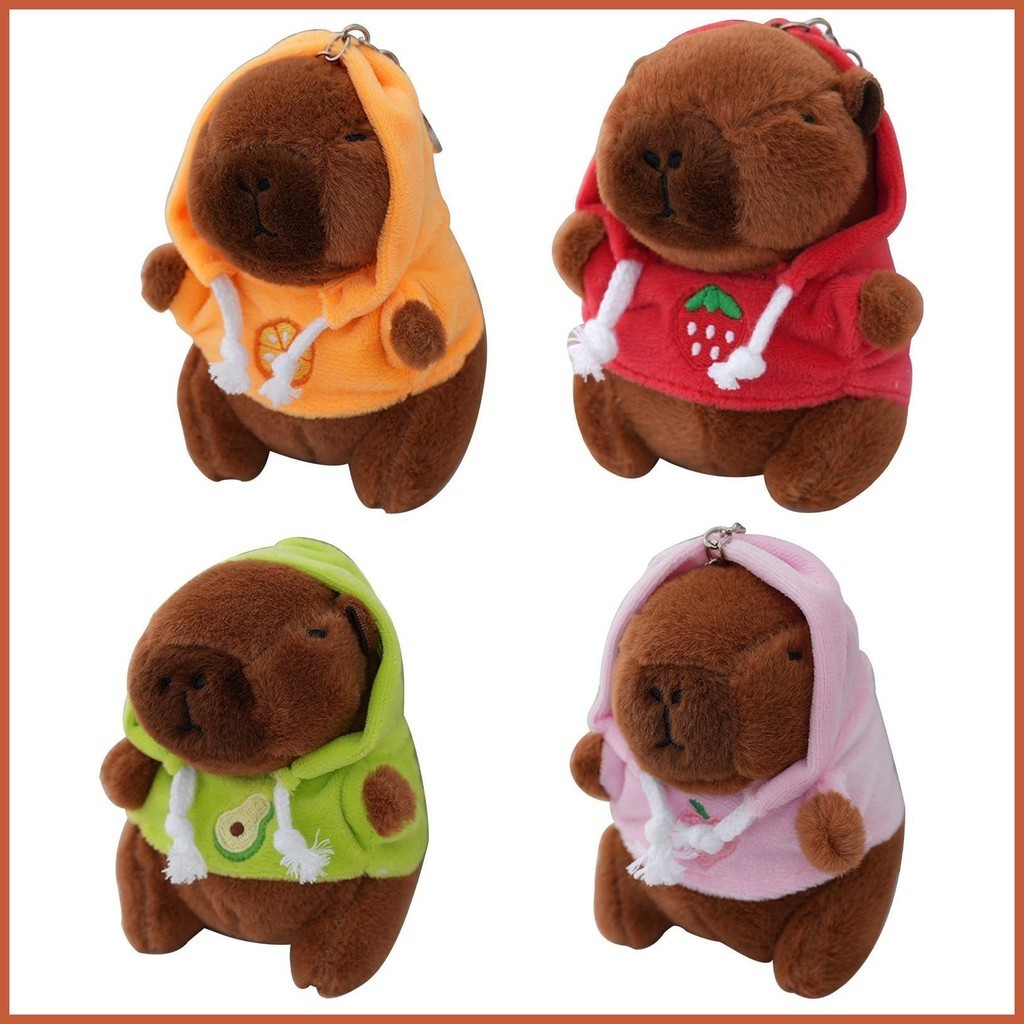 Capybara Plush Keychain Stuffed Animal Key Ring Animal Toy Plush Dolls ...