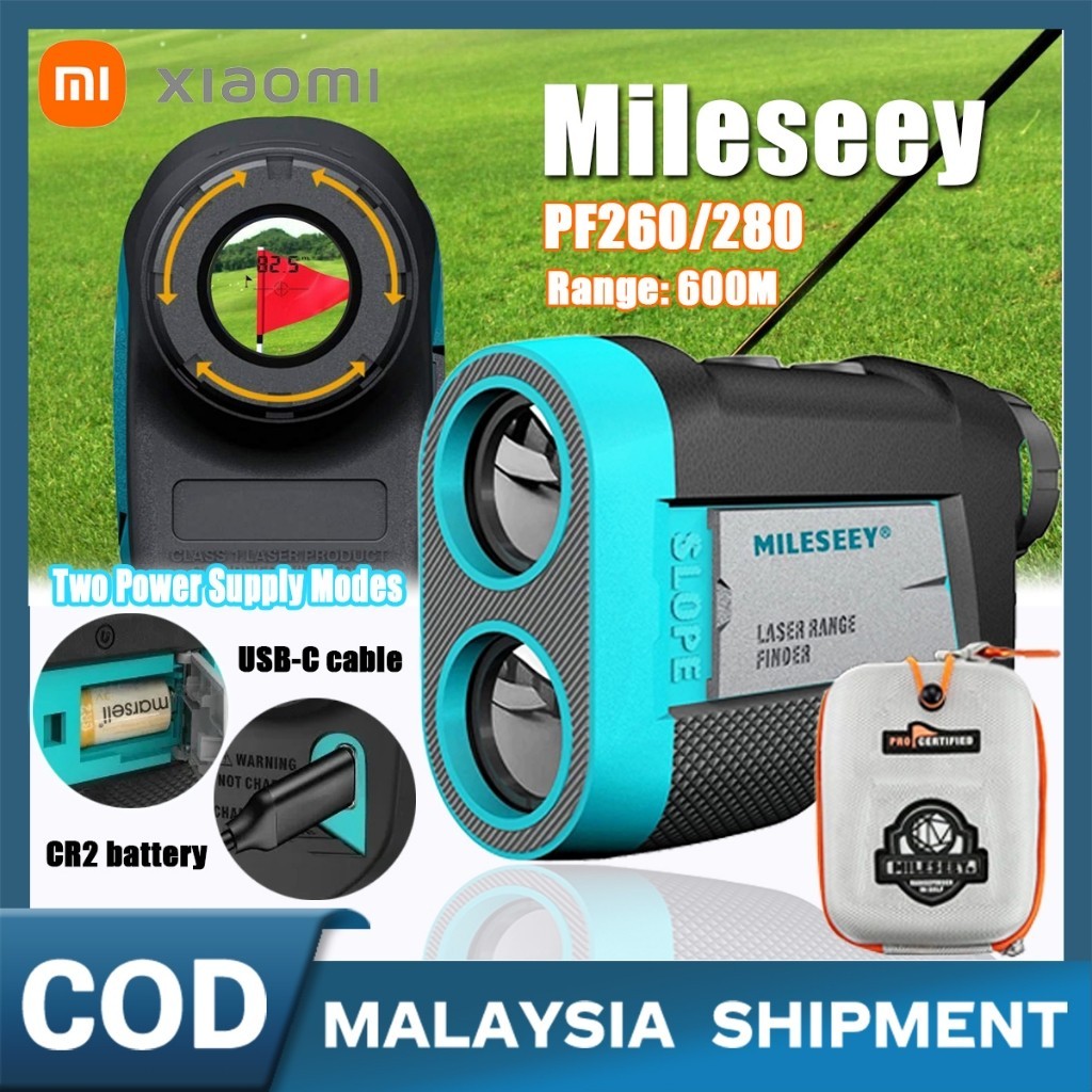Xiaomi Mileseey Pf260 Telescope Golf Laser Range Finder 600m Digital Distance Fast Focus Speed ...
