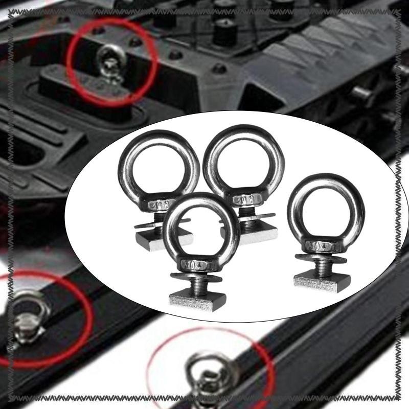 [MCA] 4Pcs Heavy Duty Bolt Tie Down Rings Stainless Tie Down Rings for ...