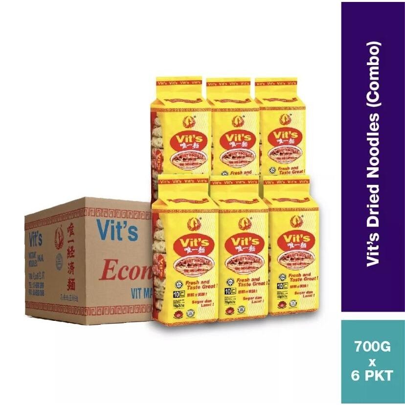 Vits Instant Noodles 700g X 6 Pack - Vit's Maggi Mi Food Meal | Shopee ...