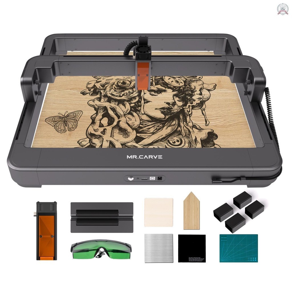 MR.CARVE M3 Laser Engraver 10W Blue Laser Engraving Marker with Rotary ...