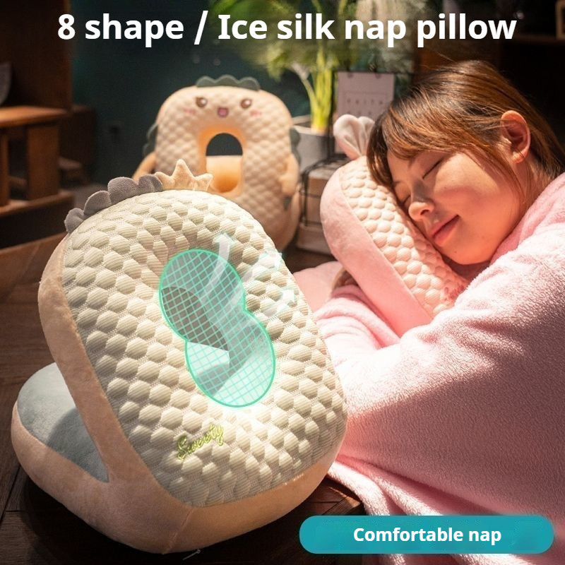 Ice Silk Velvet Nap Pillow Diamond Office Nap Prone Sleeping Hugging ...