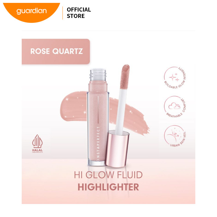 Wardah Instaperfect Hi Glow Fluid Highlighter Rose Quartz 6 G | Shopee ...