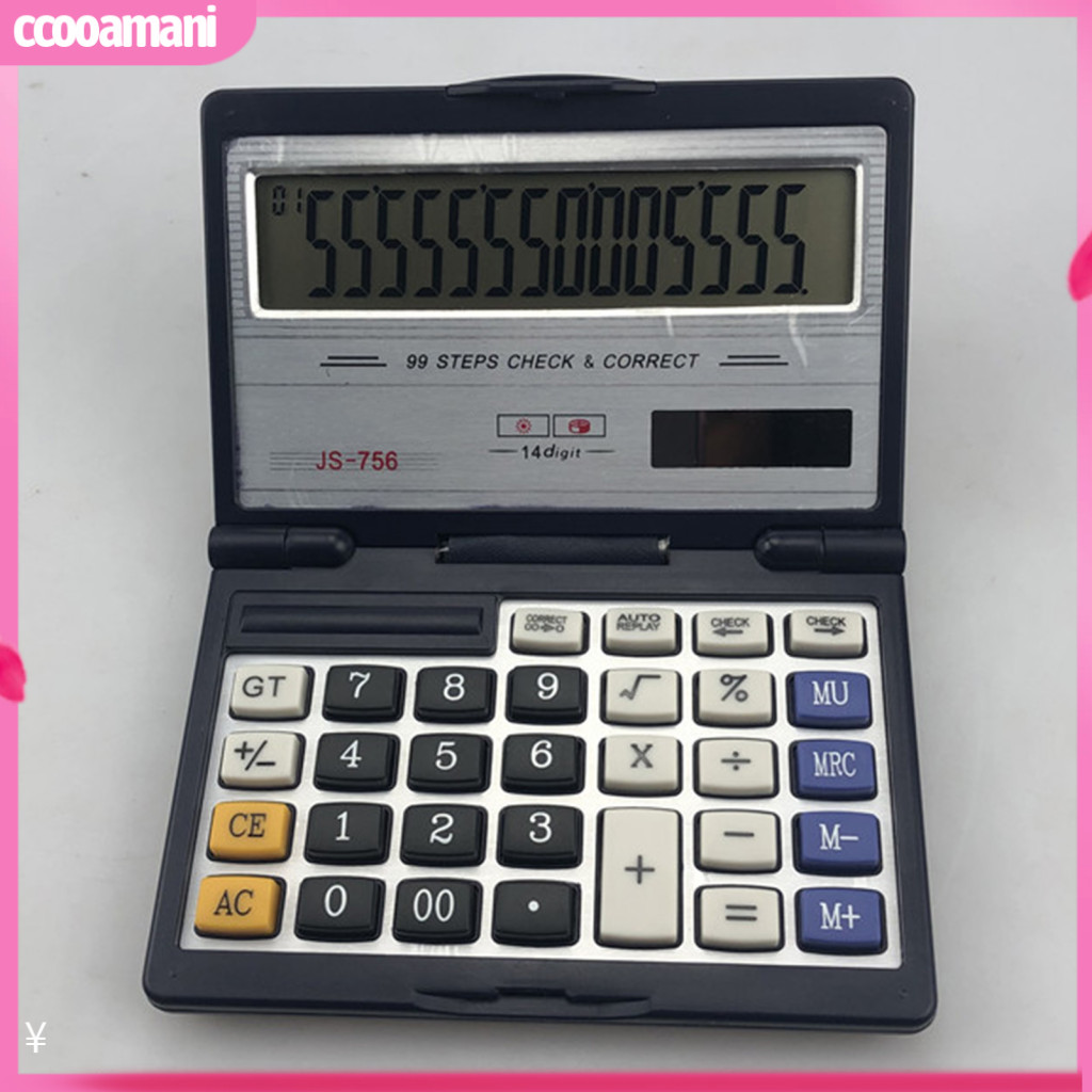 ccooamani| Solar Calculator Energy Saving Large Screen Foldable ...