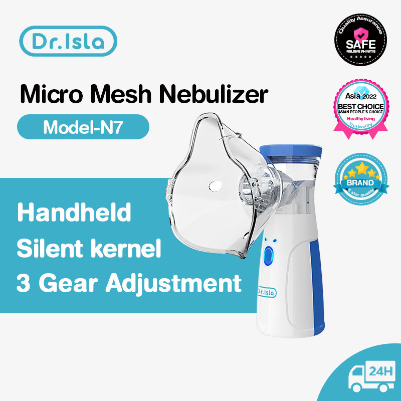 Dr.isla N7 Plus Portable Nebulizer Mini Ultrasonic Handheld Inhaler ...