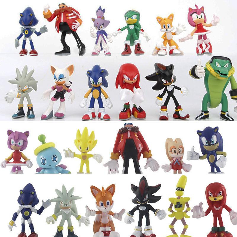 Super Sonic The Hedgehog Doll Action Figure Ultrasonic Mouse Ornament ...