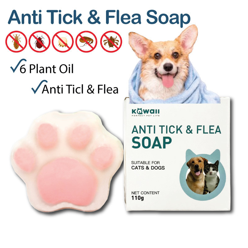 Anti Ticks & Fleas Soap Pet Soap Prevention Tick Flea for Dogs & Cats ...