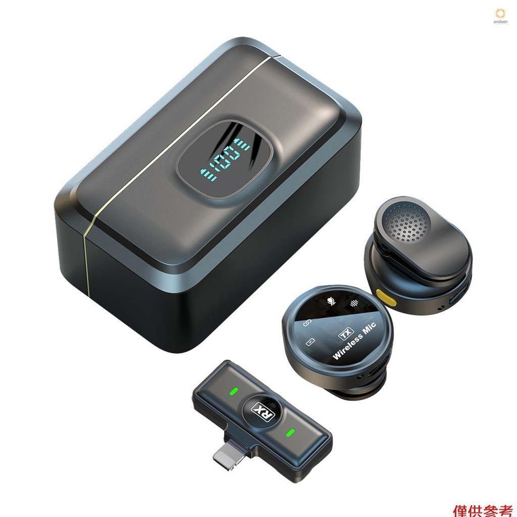 One-Trigger-Two 2.4G Wireless Microphone Magnetic Attachment Clip On ...