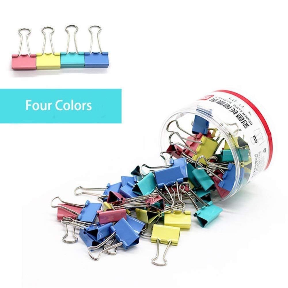 055 Colour Binder Clip / Paper Clip / Double Clip / Metal Paper Clip ...