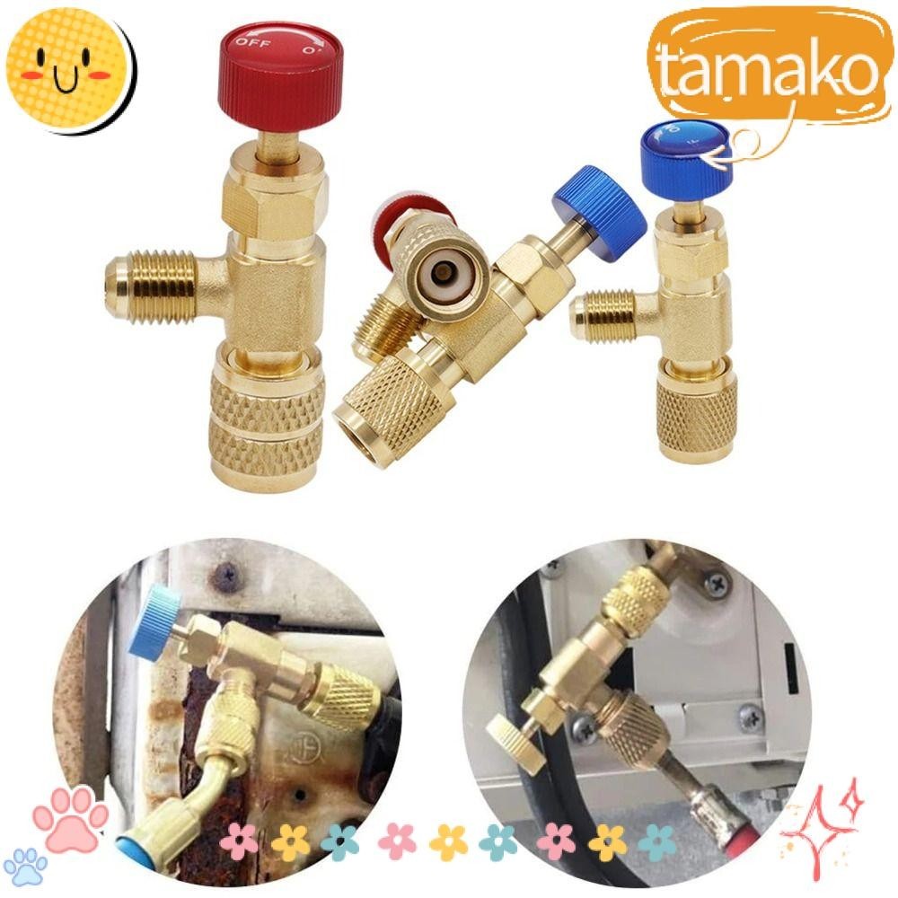 TAMAKO Safety Valve Adapter, R410a R22 Leakproof Air Conditioning Valve ...
