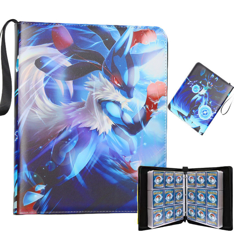 Pokémon Card Album Pokémon Game Card Book 4 Grid loose-leaf Card Pack ...
