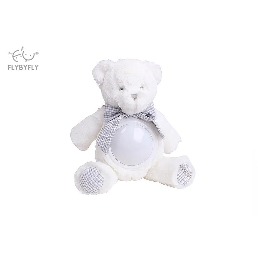 FLYBYFLY Popo Bear Night Light with Music (White) | Shopee Malaysia