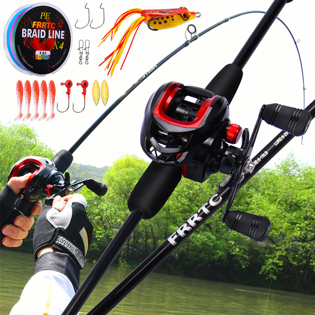 FRRTC Fishing Set Baitcasting Fishing Combo Casting Set Fishing Set ...