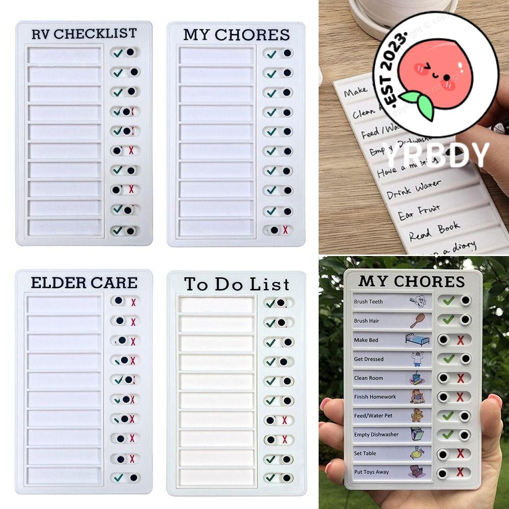 YRBWDYZDH Checklist Daily Planner Multi Purpose Plastic Memo Reusable Planning Board | Shopee ...