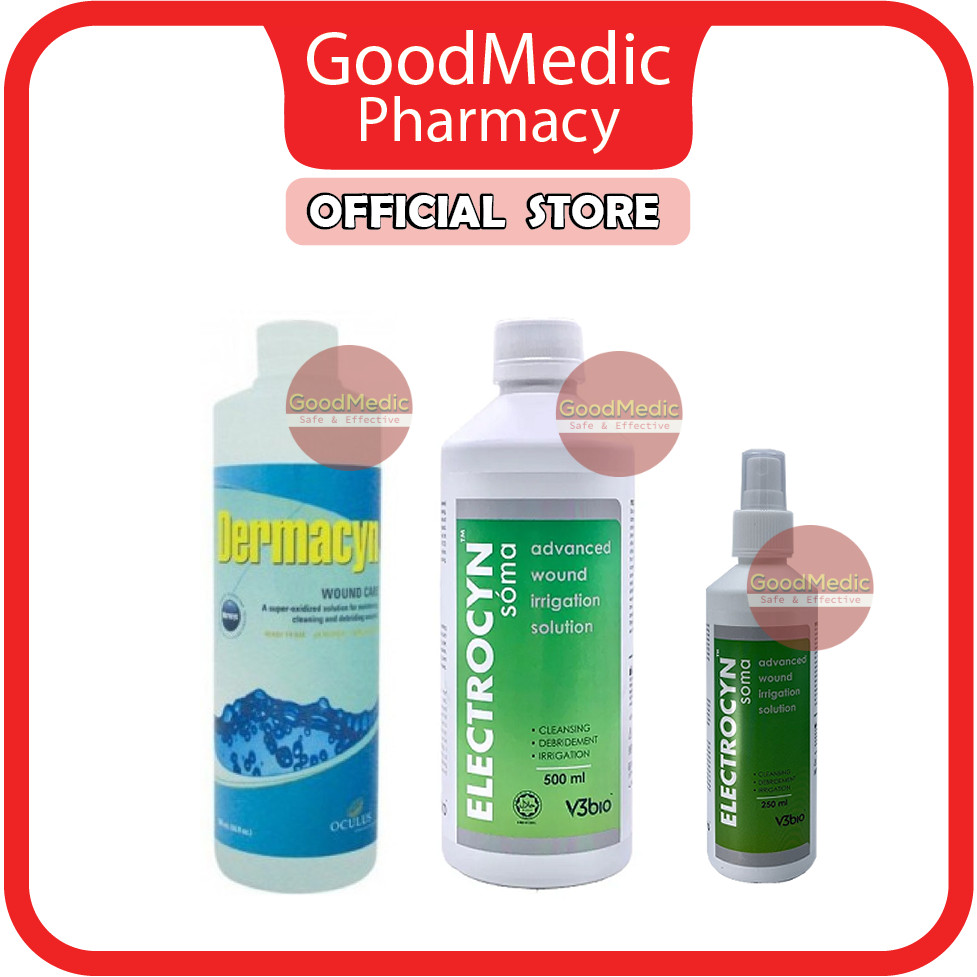 Dermacyn / Electrocyn Wound Care solution 500ml (Diabetic Wound ...