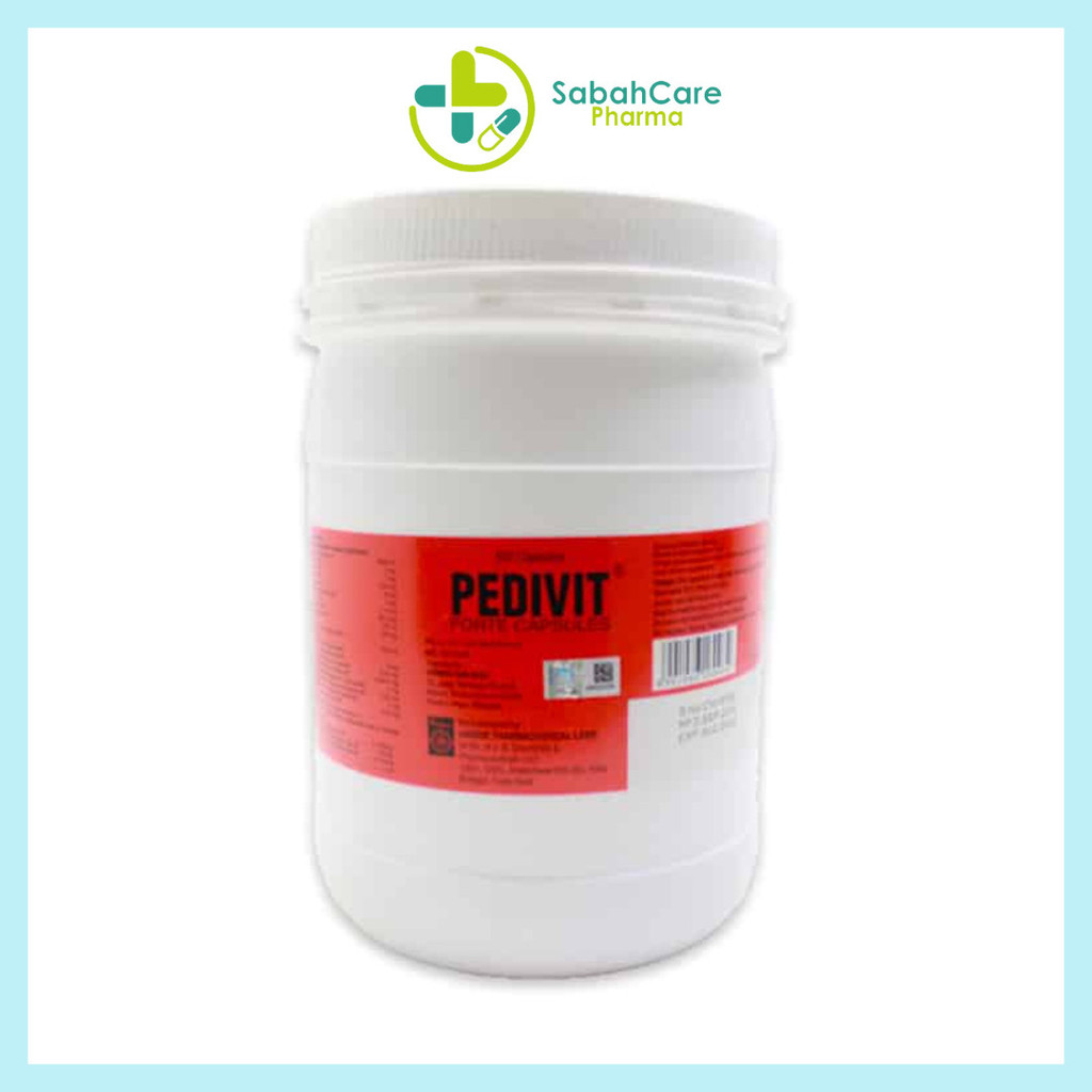 SABAHCARE PEDIVIT FORTE CAPSULE MULTIVITAMIN 500'S (TO IMPROVE BODY ...