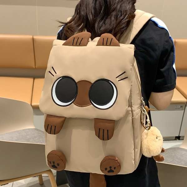 backpack travel backpack bag sling bag Beg sekolah kucing Siam, pelajar ...