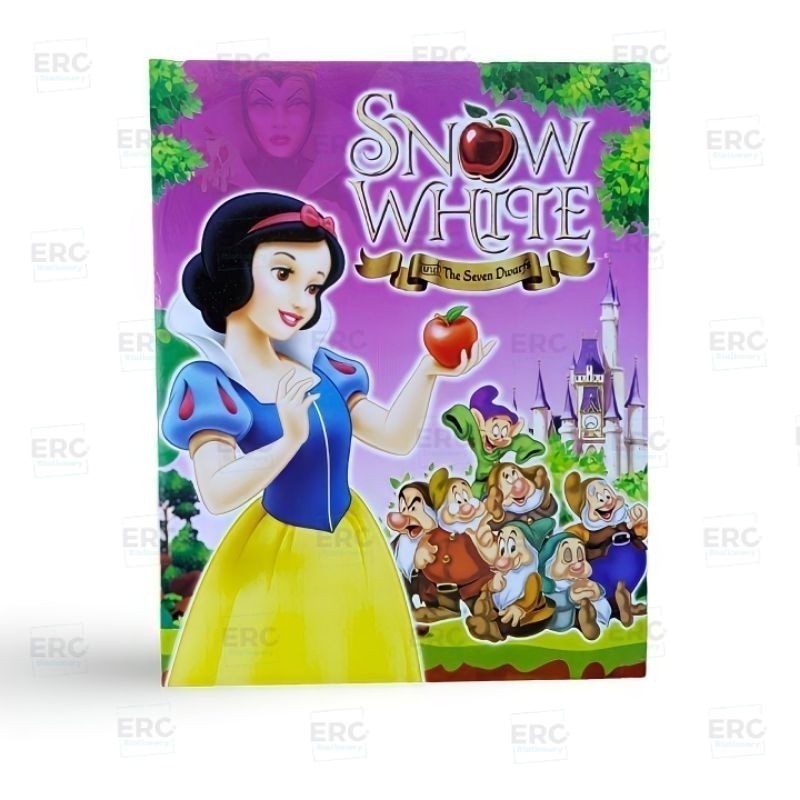 Snow-White Story Coloring Book 12Pages Kids Educational Crayon Drawing ...