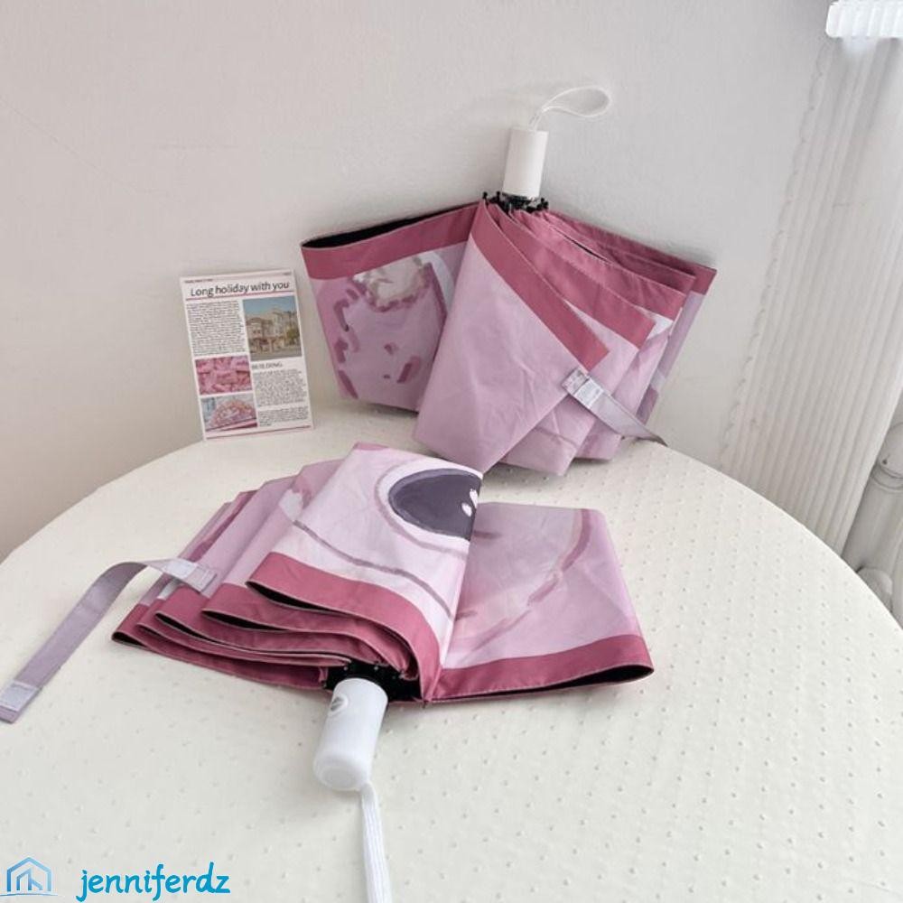 JENNIFERDZ Labubu Time Umbrella, Automatic UV Protection Labubu Sun ...