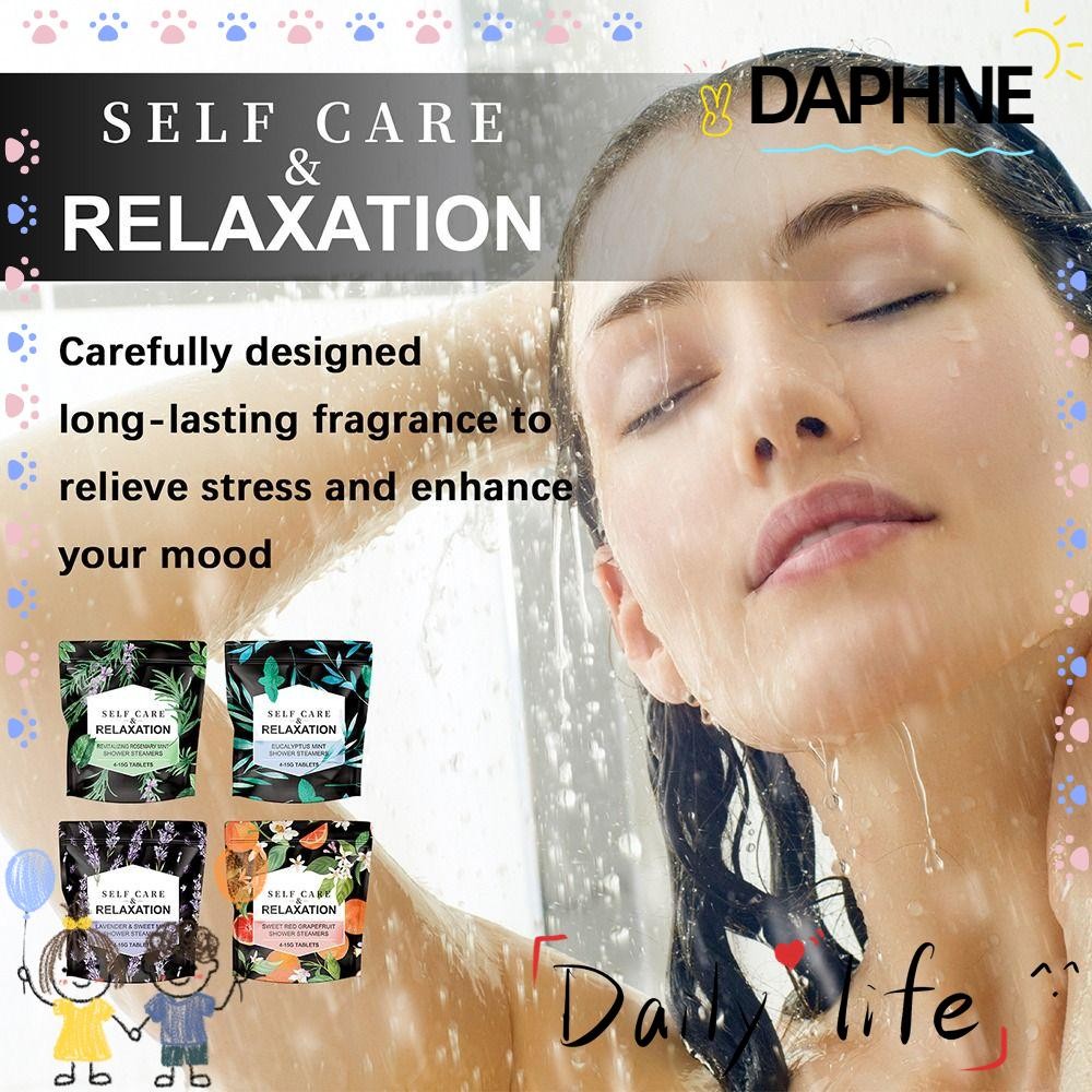 DAPHNE-HOME 4 Tablets/Pack Swear Shower Steamers Gift Set, Self Care ...