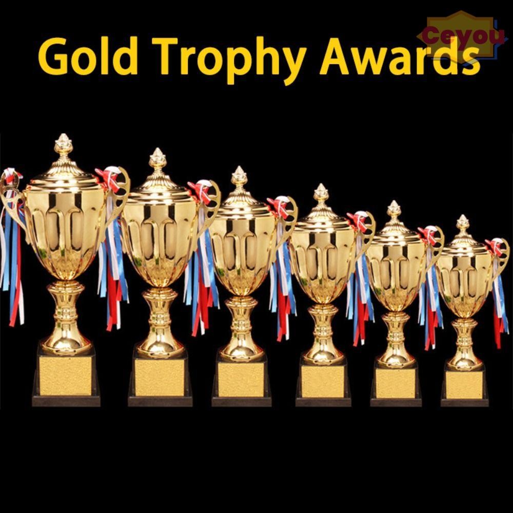 CEYOU Gold Trophy Awards, Sports Games Metal Model Small Cup, Craft ...
