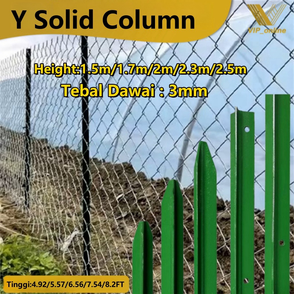 Hot 1m/1.5m/1.7m/2m/2.5m Thick iron fence posts/Triangular castiron ...