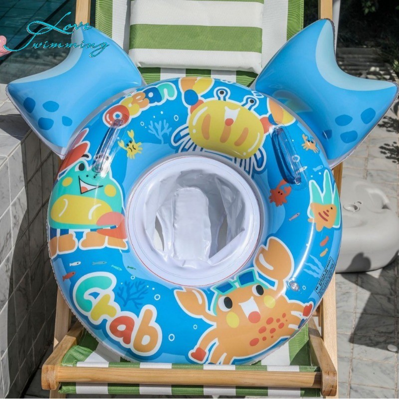 Infant Cute Crab Pool Float Swimming Circle Inflatable Pool Swimming ...