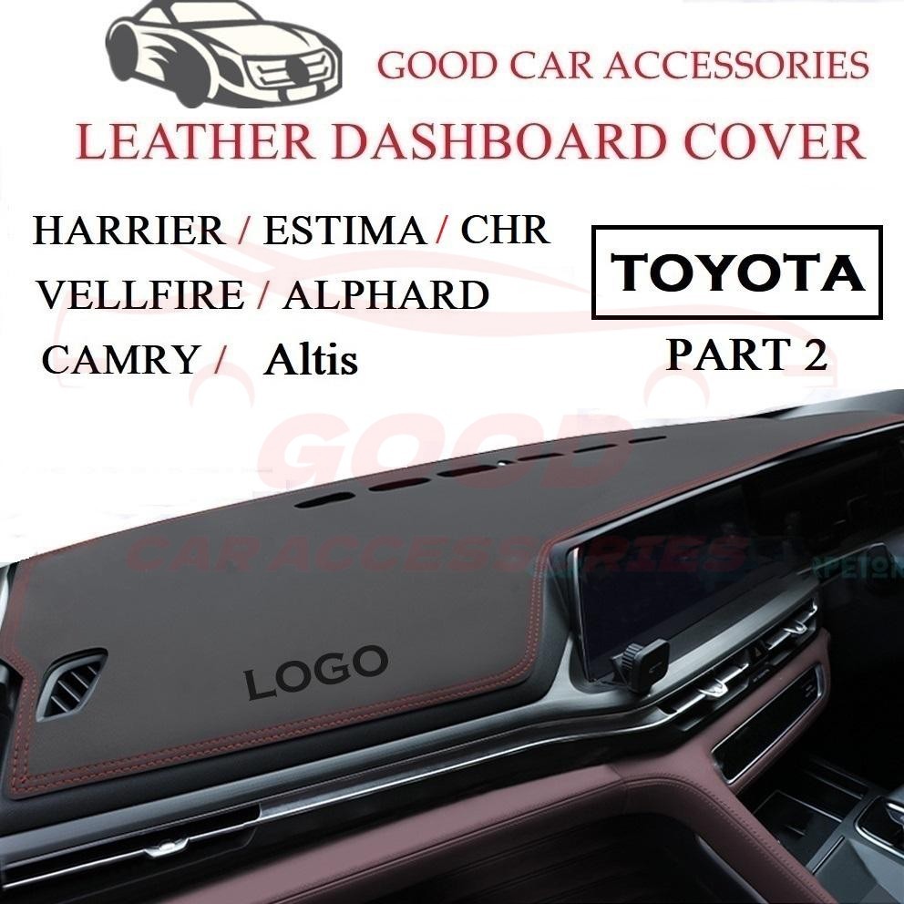 Toyota Leather Dashboard Cover Dashmat Altis Vellfire Alphard Estima ...
