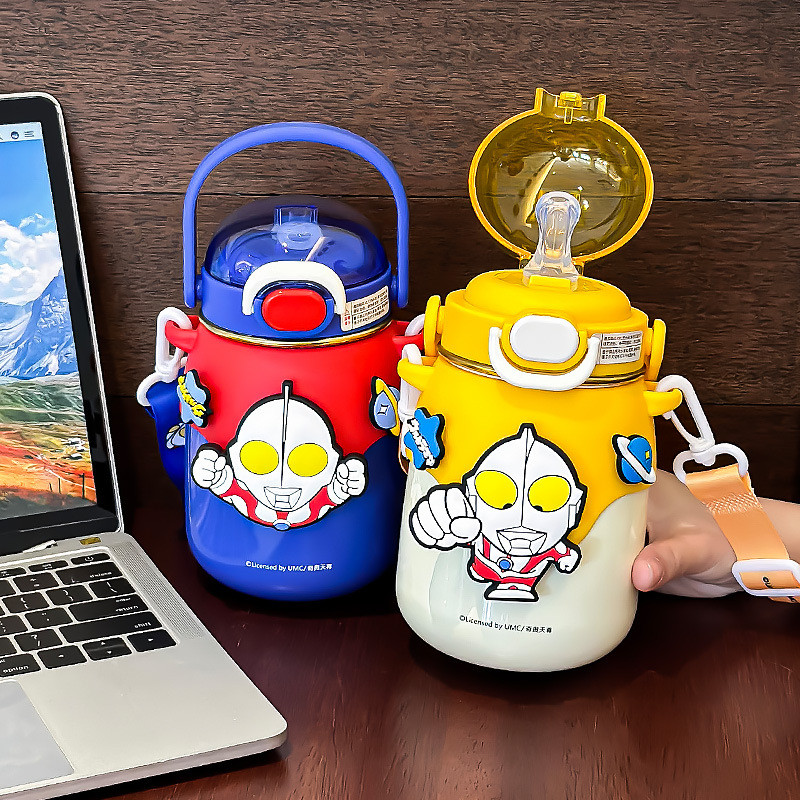 Ultraman Children Thermos Cup Cartoon Cute Large Capacity 316 Stainless ...